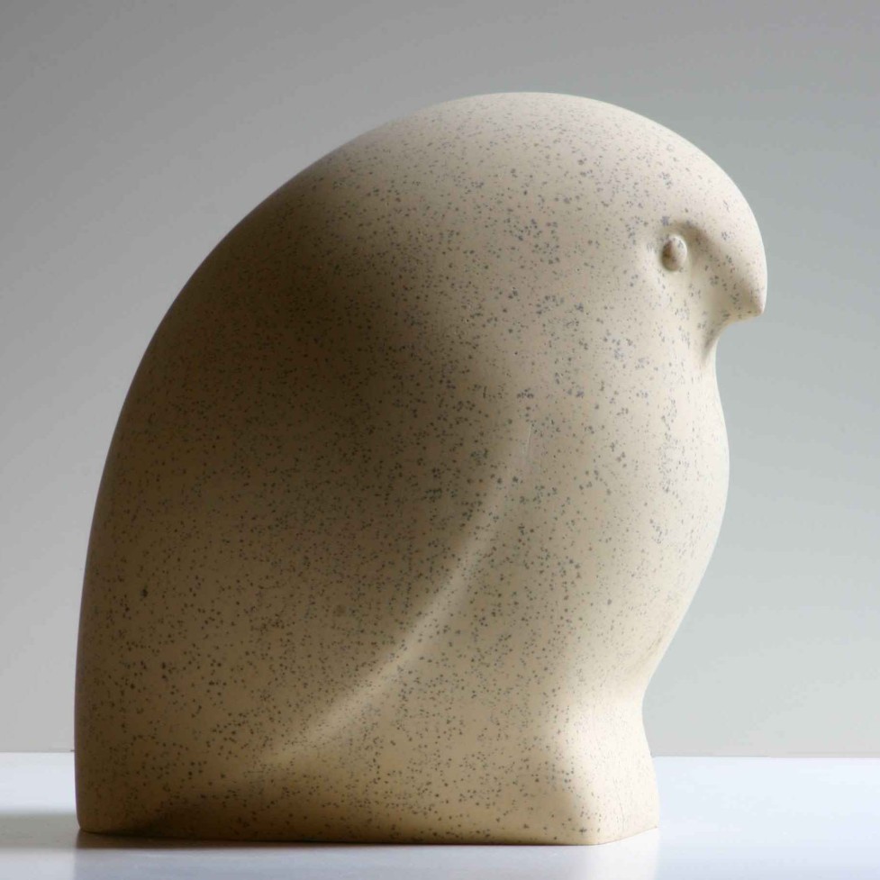 Bird stone sculpture