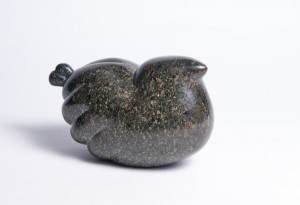 Short tailed bird - stone sculpture for Winterlude exhibition